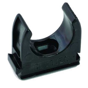 PVC 20mm Round Conduit Spring ClIP Black - UPEX