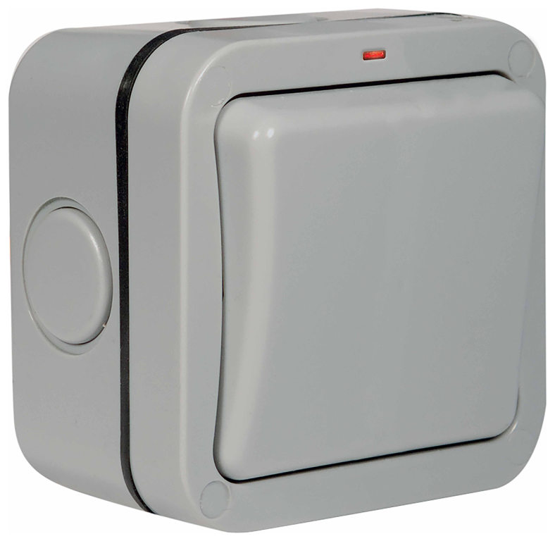 Weather Proof 20A 1G DP Switch - Upex Electrical Distributors