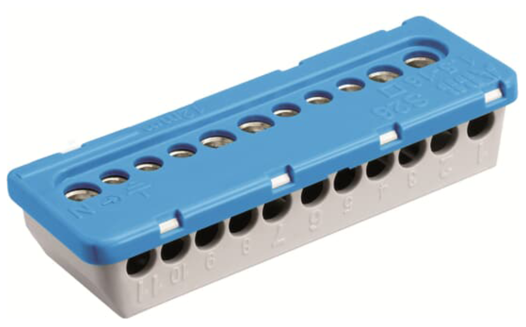 5 Mod Neutral Terminal Block 5*16mm+6*6mm - Upex Electrical Distributors