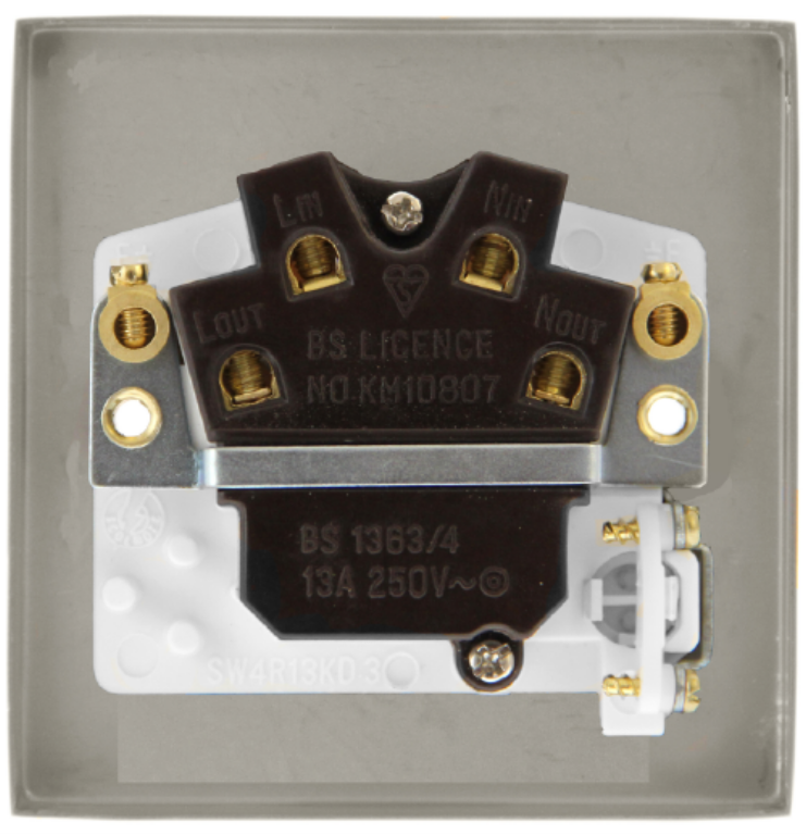 13A Ingot Double Pole Switched Fused Connection Unit With Optional Flex ...