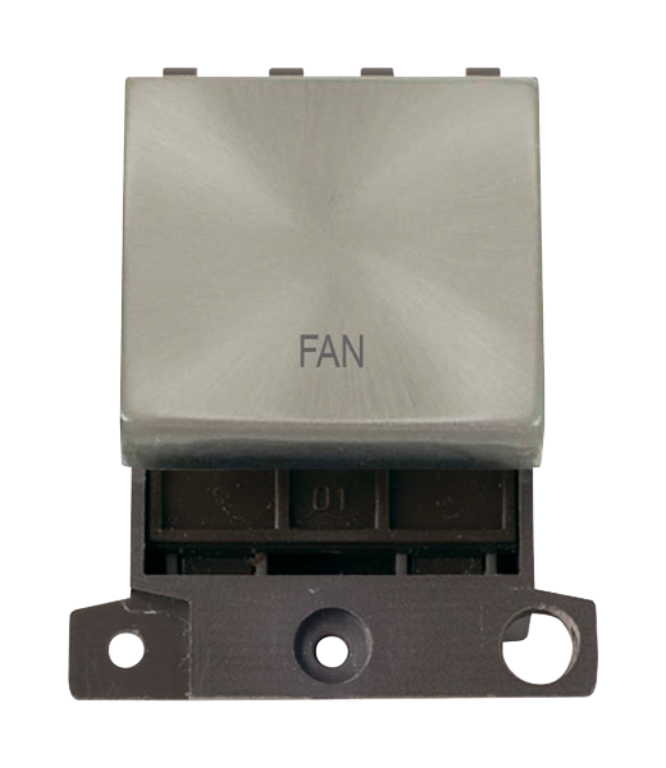 Fan 20A DP Switch Satin Chrome - UPEX