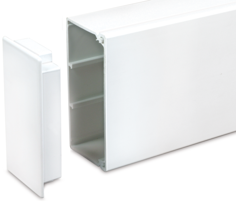 PVC Maxi Trunking End Cap 100X50 Maxi Trunking - Upex Electrical ...