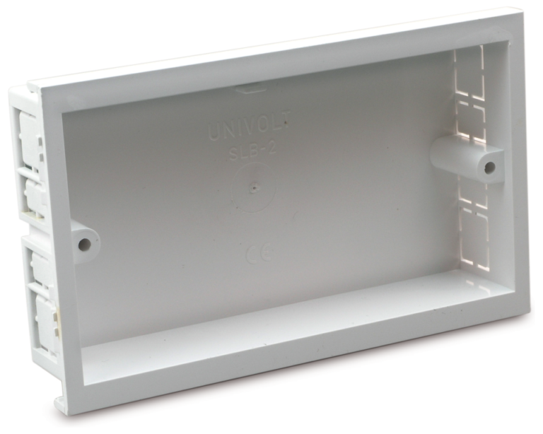 PVC Trunking Twin Gang Outlet Boxes For Dado Trunking - Upex Electrical ...