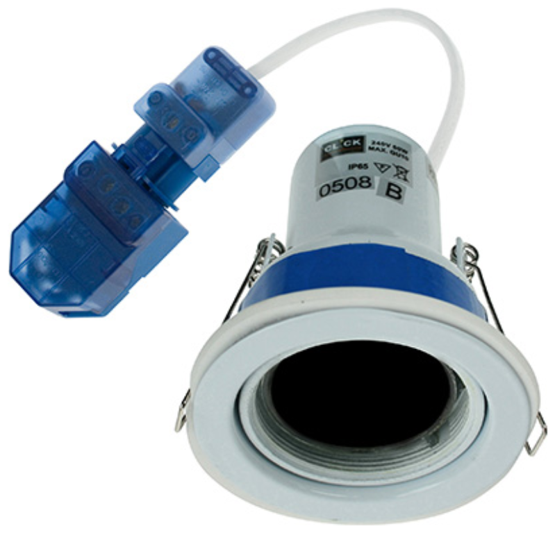 240V 50W IP65 Downlighter Housing With Flow Connector Requires Bezel ...