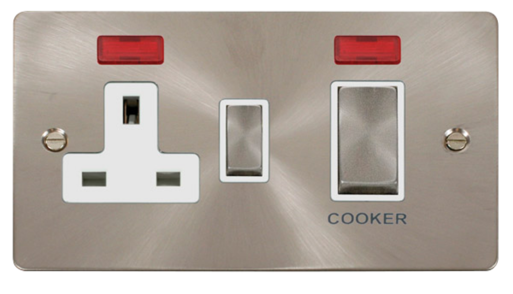 Ingot 45A Cooker Control Unit With Socket And Neon - Upex Electrical ...
