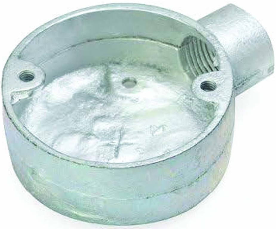 20mm Circular Conduit Box Terminal Galv - Upex Electrical Distributors