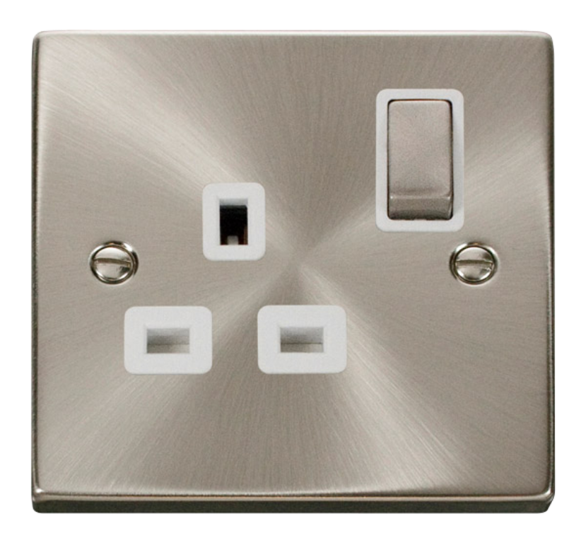 1 Gang 13A DP Ingot Switched Socket Outlet - Upex Electrical Distributors