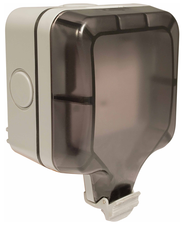 Weather Proof 13A 1G DP Switched Socket - Upex Electrical Distributors