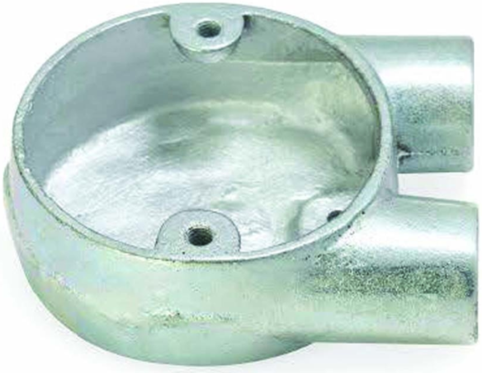 20mm Circular Conduit Box U Galv - Upex Electrical Distributors