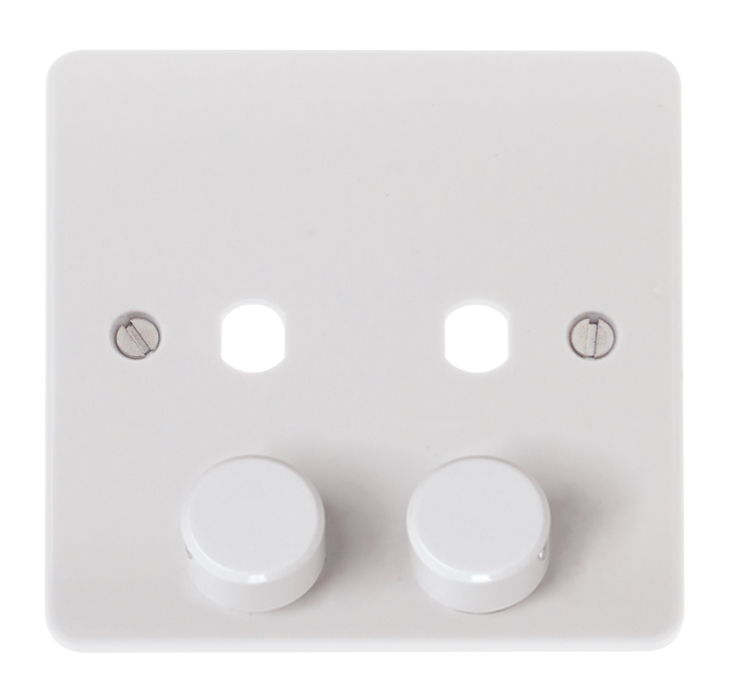 2 Gang Dimmer Plate Only **Requires Modules** - Upex Electrical ...