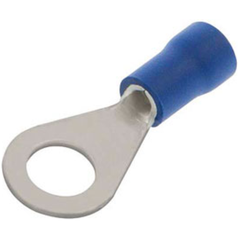 Pre Ins Terminal Blue Ring 4mm - Upex Electrical Distributors