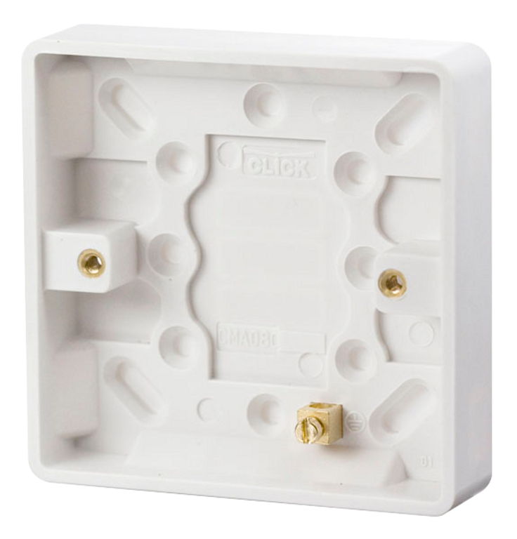 1 Gang 16mm Deep Pattress Box - Upex Electrical Distributors