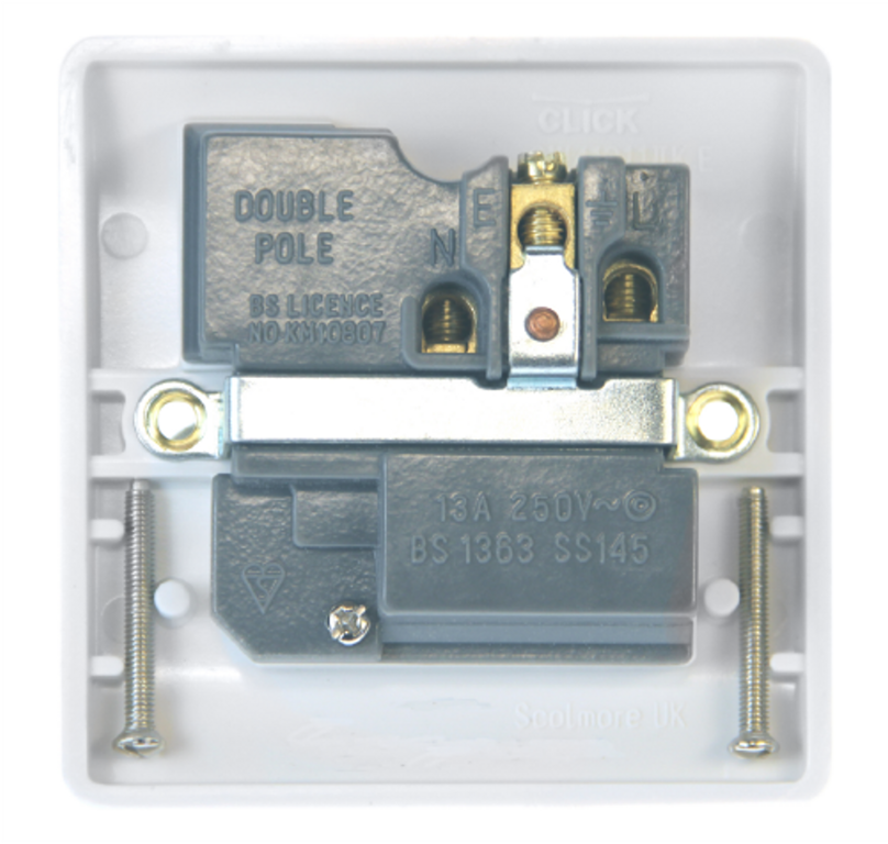 13A 1G DP Switched Locating Plug Socket - UPEX